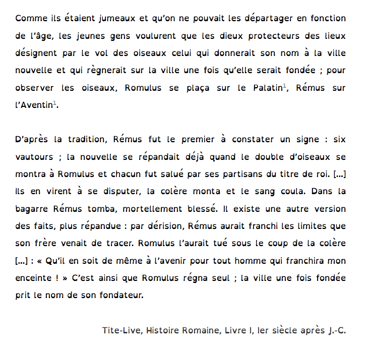 Parcours 1 : Les origines de Rome, du mythe à l’Histoire – La Classe d ...