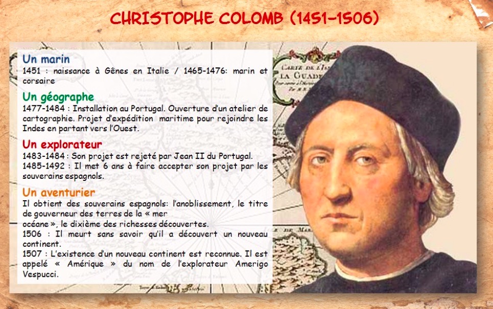 Parcours 1 : Le premier voyage de Christophe Colomb – La Classe d'Histoire